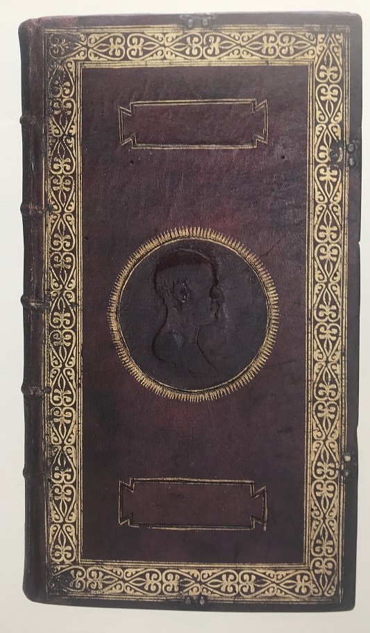 Neapolitan bindings with a medallion portrait of Giovanni Gioviano Pontano